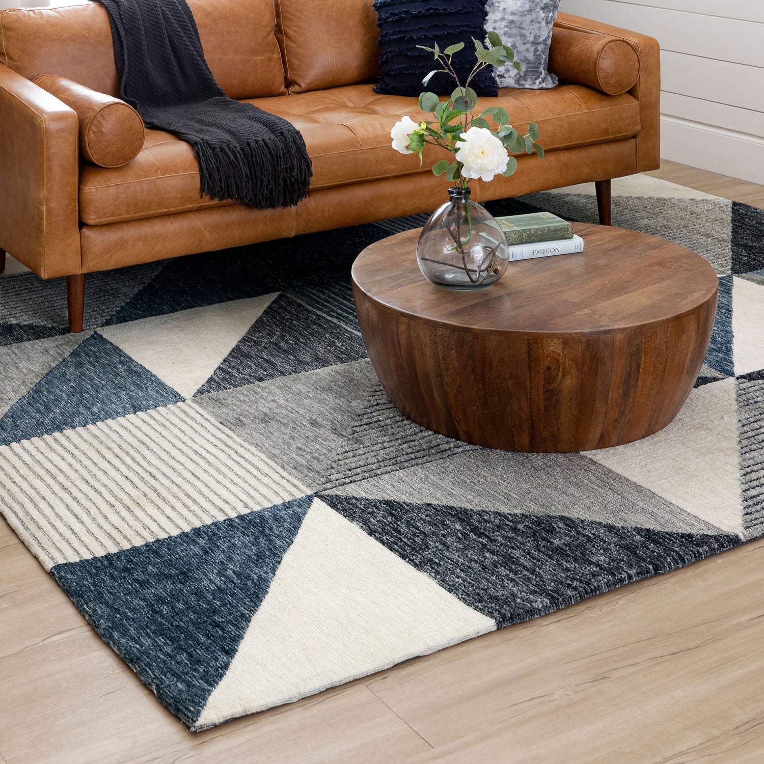 Karastan Bowen Oblique Blue by Drew & Jonathan Home – Karastan Rugs